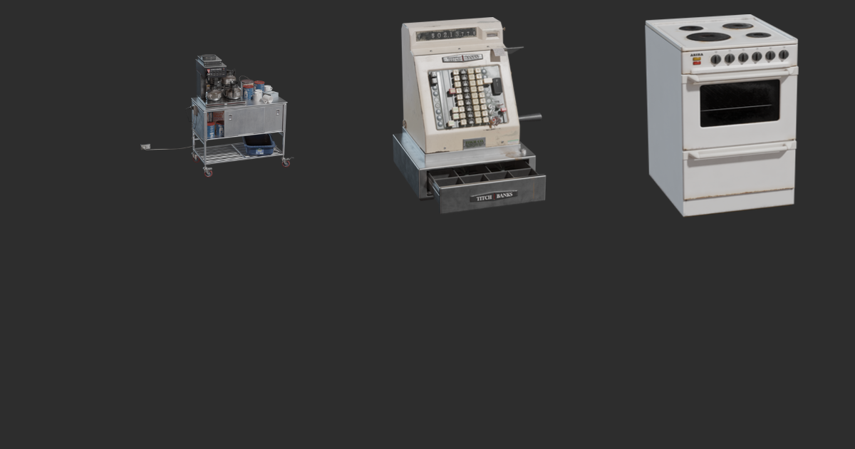 Models: Appliances > Props • Poly Haven