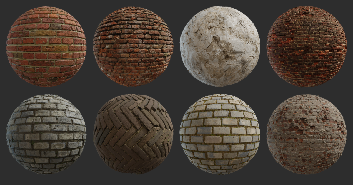 Textures: Brick > Dirty > Man Made • Poly Haven