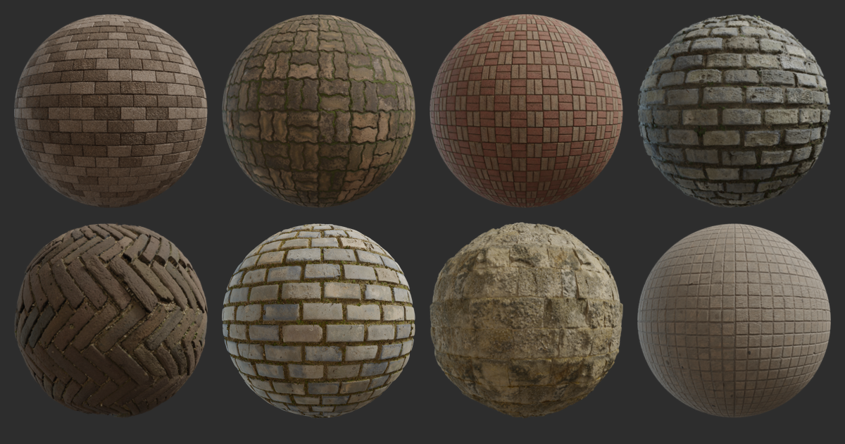 Textures: Brick > Floor • Poly Haven
