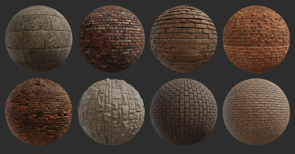 Textures: Brick > Indoor > Man Made • Poly Haven