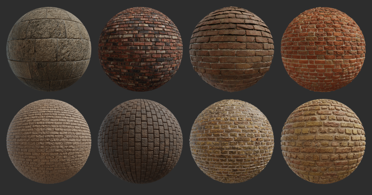 Textures: Brick > Indoor > Outdoor > Clean • Poly Haven