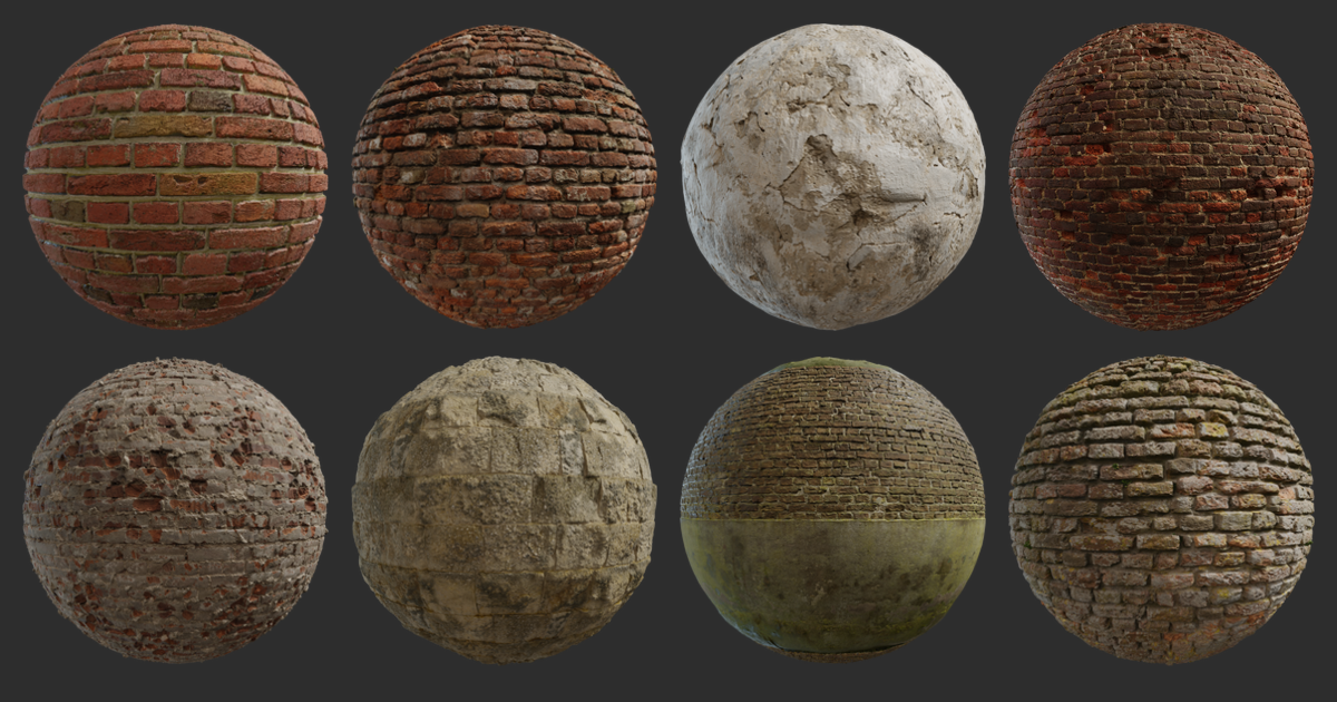 Textures: Brick > Wall > Dirty • Poly Haven