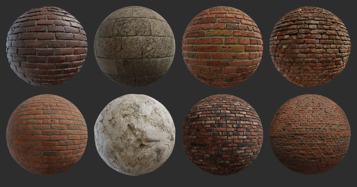 Textures: Brick > Wall > Man Made • Poly Haven