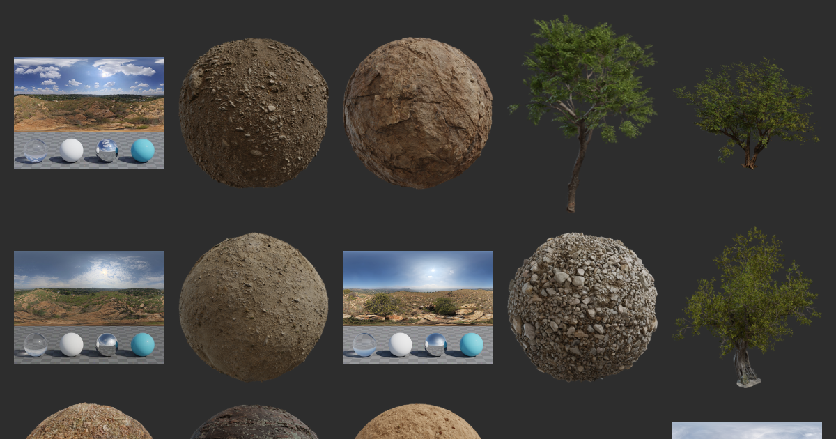 All Assets: Collection: Verdant_trail • Poly Haven