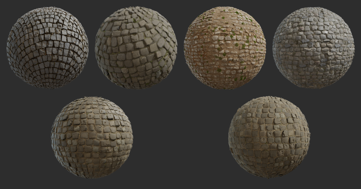 Textures: Floor > Cobblestone > Outdoor > Road • Poly Haven