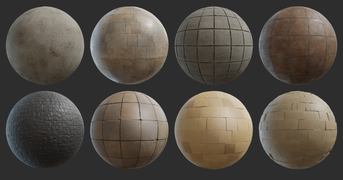 Textures: Floor > Man Made > Clean > Outdoor • Poly Haven