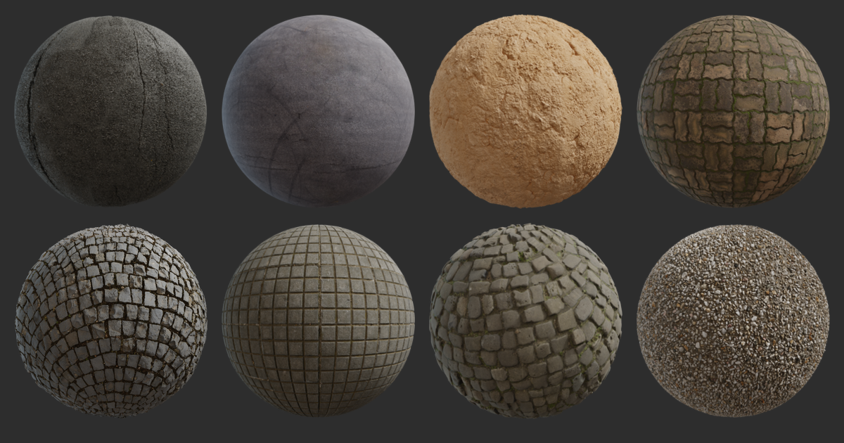 Textures: Floor > Man Made > Road > Outdoor • Poly Haven