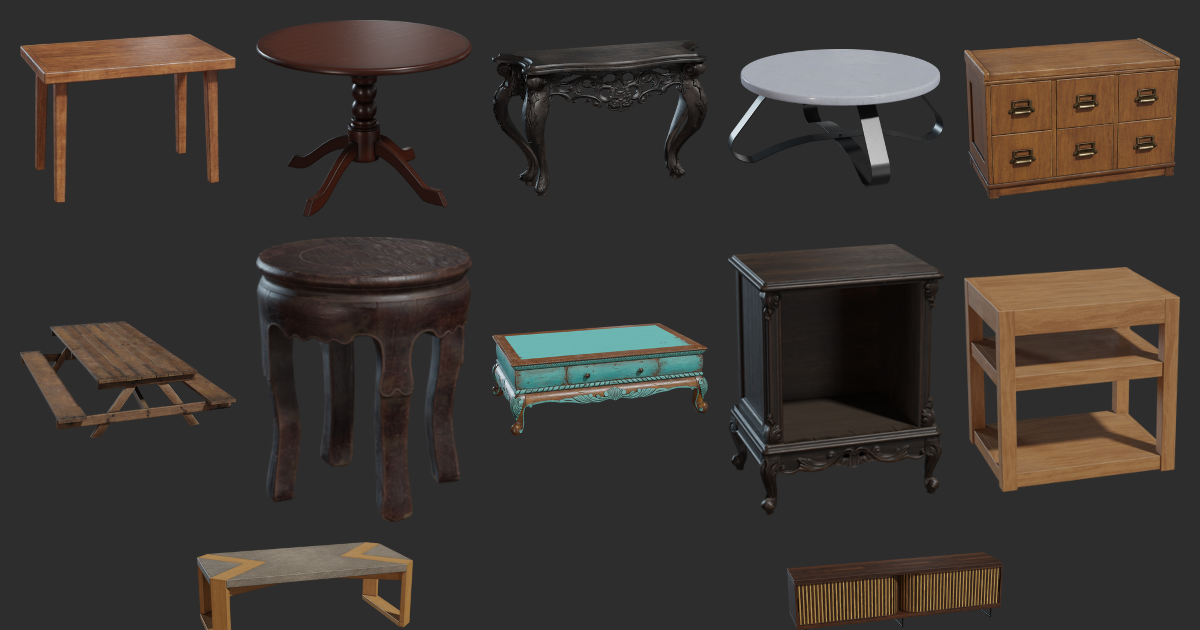 Models: Furniture > Table • Poly Haven
