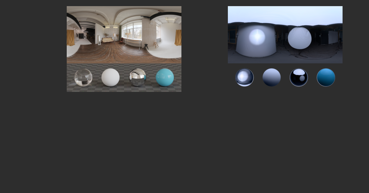 HDRIs: Indoor > Medium Contrast > Low Contrast > Studio • Poly Haven