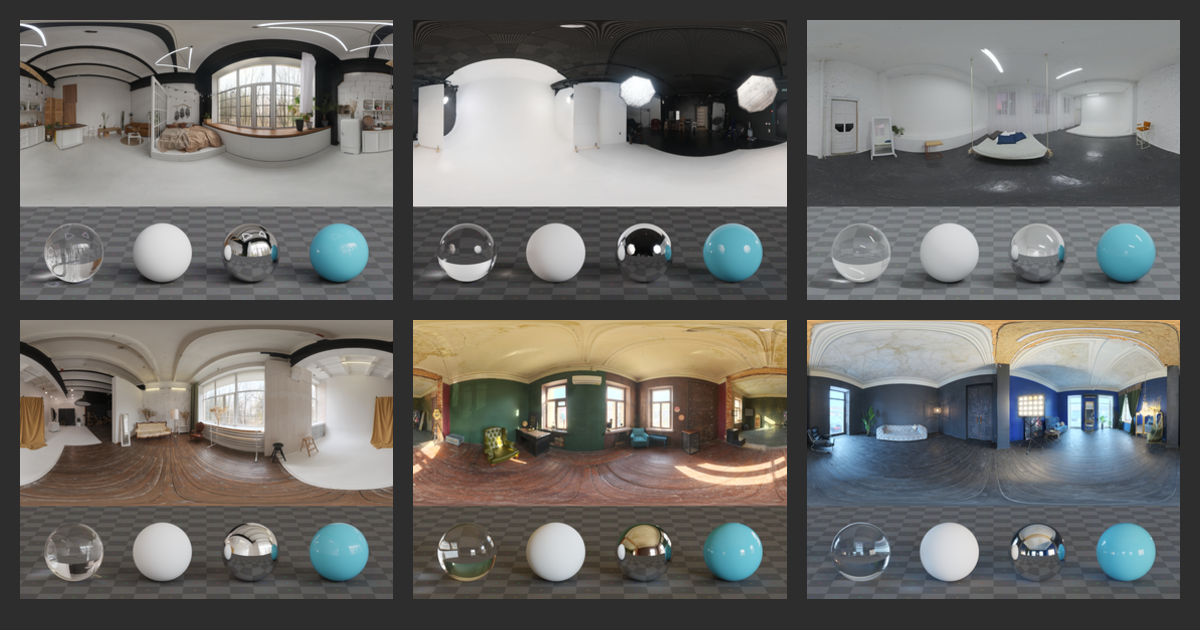 HDRIs: Indoor > Medium Contrast > Studio • Poly Haven