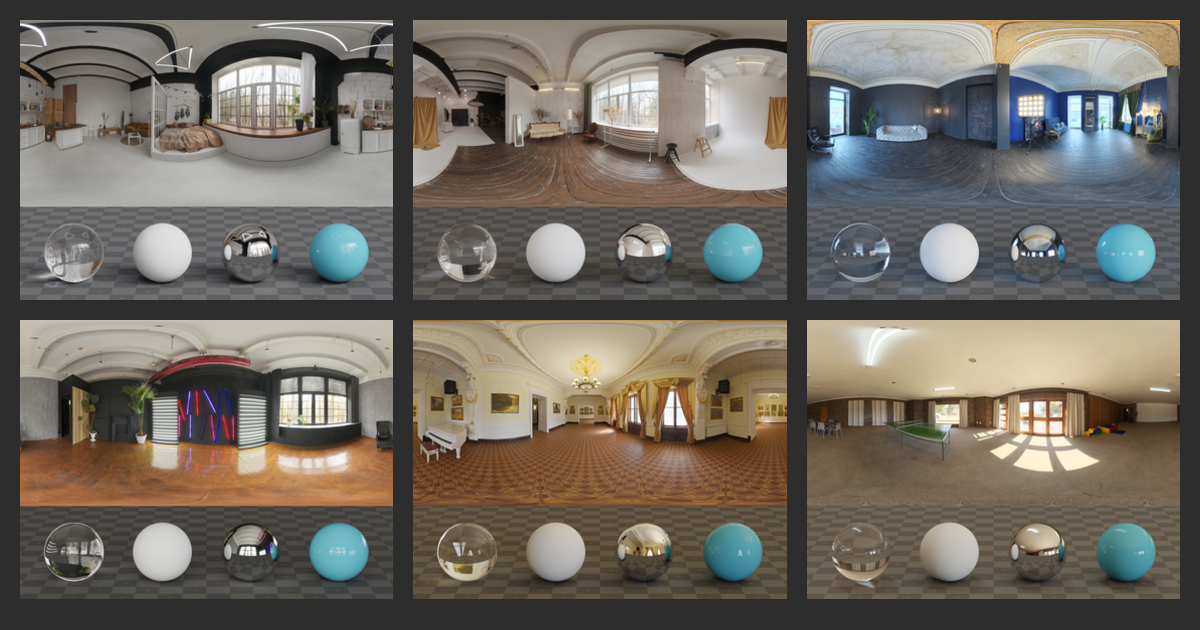 HDRIs: Indoor > Natural Light > Medium Contrast > Artificial Light ...
