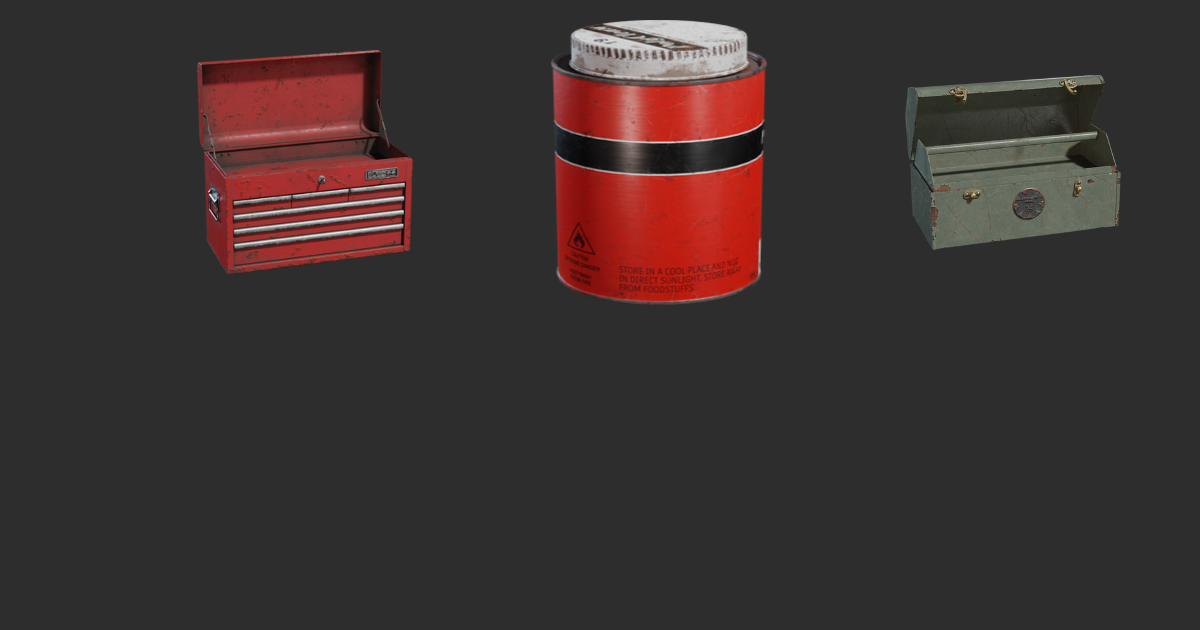 Models: Industrial > Containers > Tools • Poly Haven