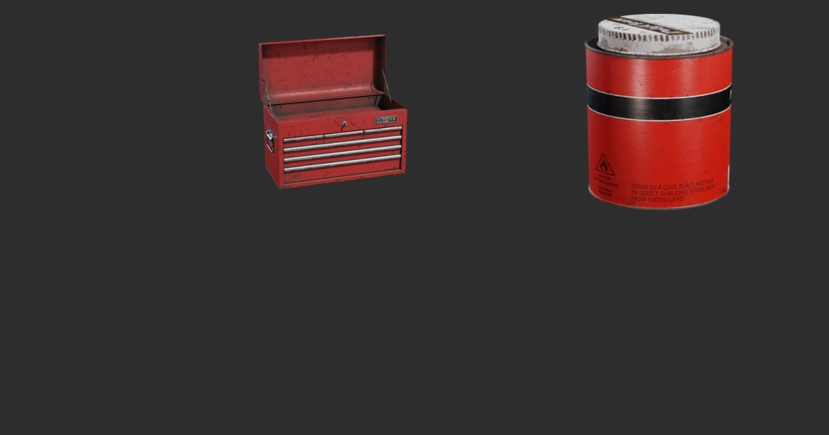 Models: Industrial > Tools > Containers • Poly Haven