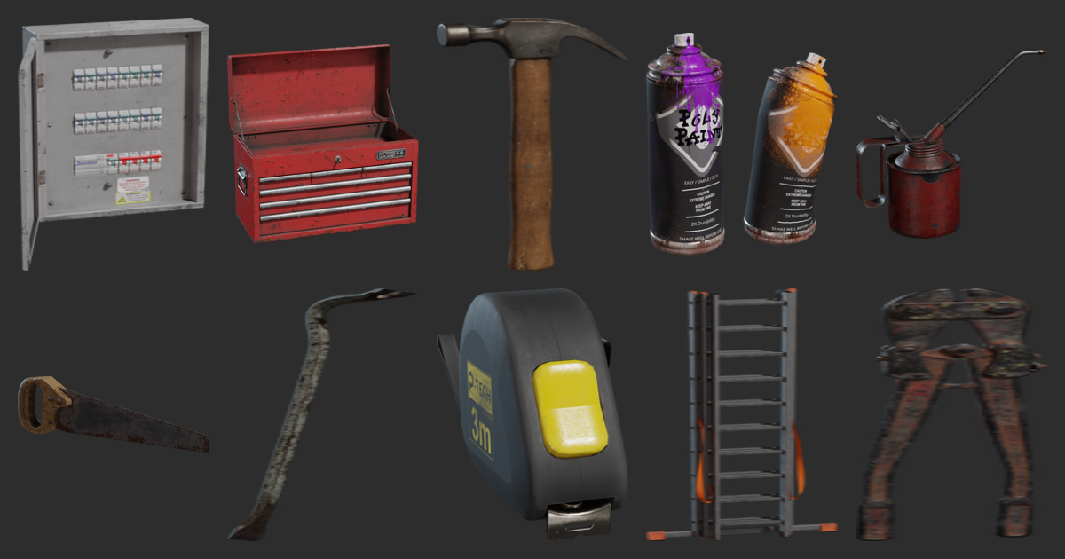 Models: Industrial > Tools • Poly Haven