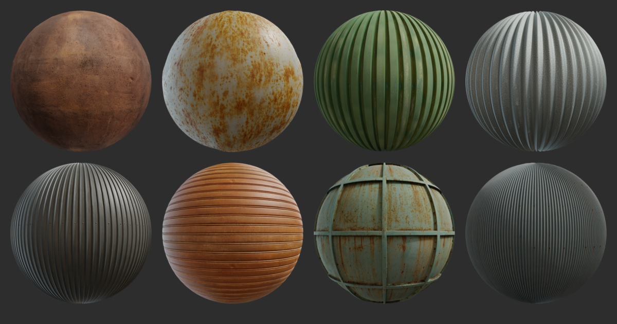 Textures: Metal > Wall • Poly Haven