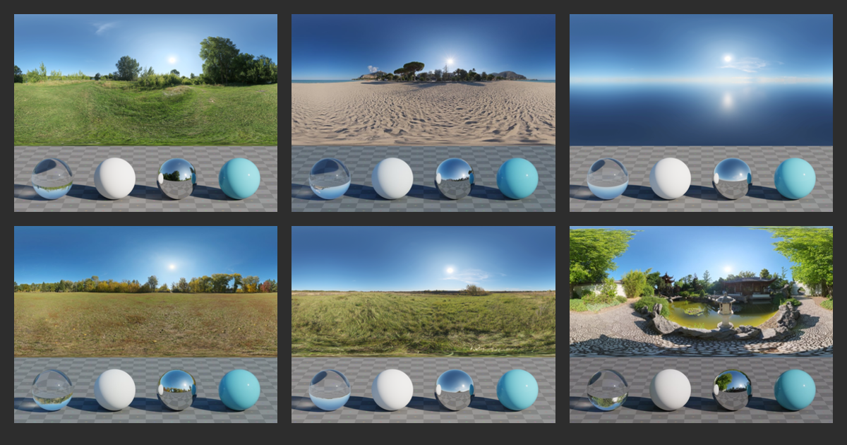 HDRIs: Nature > Clear > Outdoor > Morning-afternoon • Poly Haven