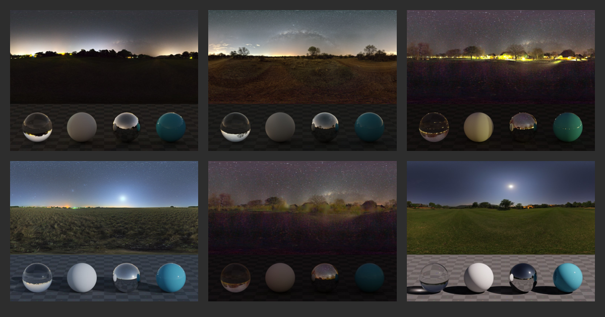 HDRIs: Nature > Night > Outdoor • Poly Haven