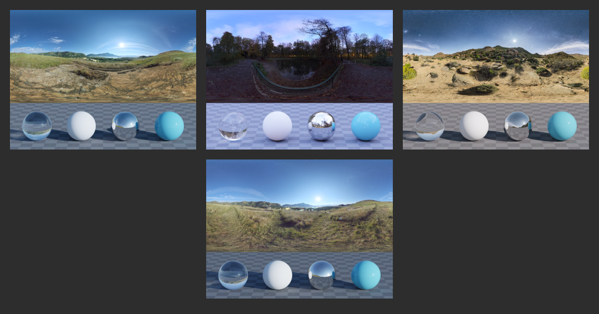 HDRIs: Nature > Night > Partly Cloudy > Natural Light • Poly Haven