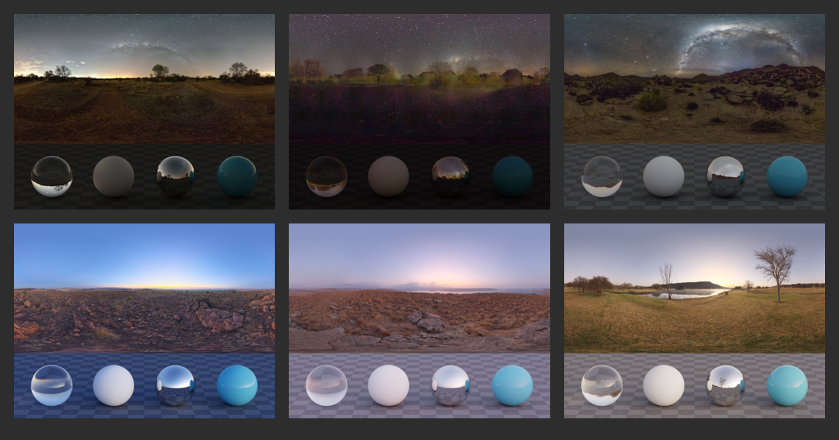 HDRIs: Nature > Outdoor > Clear > Low Contrast • Poly Haven