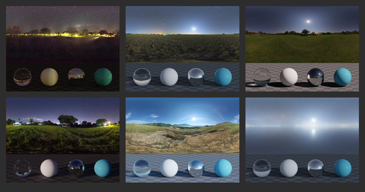 HDRIs: Nature > Outdoor > High Contrast > Night • Poly Haven