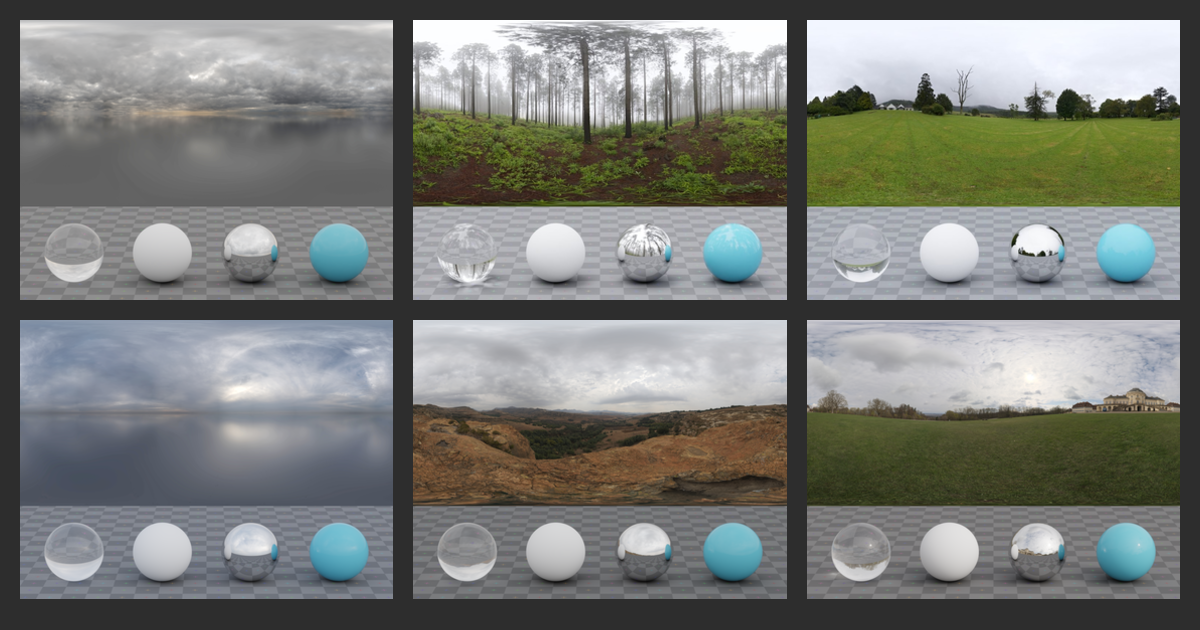 HDRIs: Nature > Outdoor > Morning-afternoon > Overcast • Poly Haven