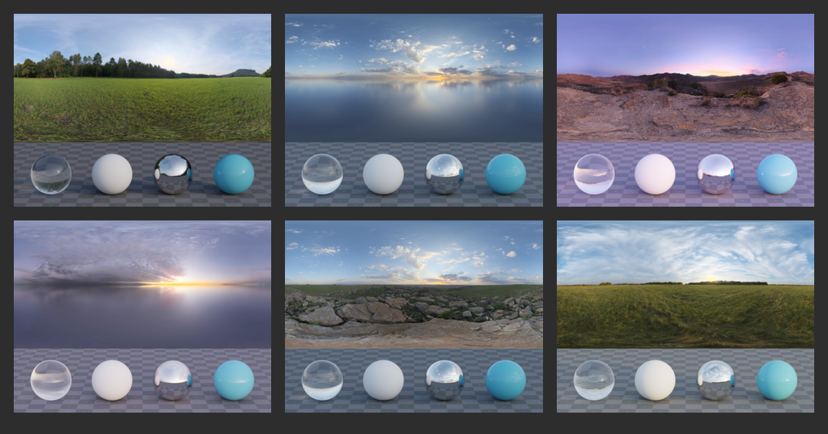 HDRIs: Nature > Outdoor > Partly Cloudy > Sunrise-sunset • Poly Haven