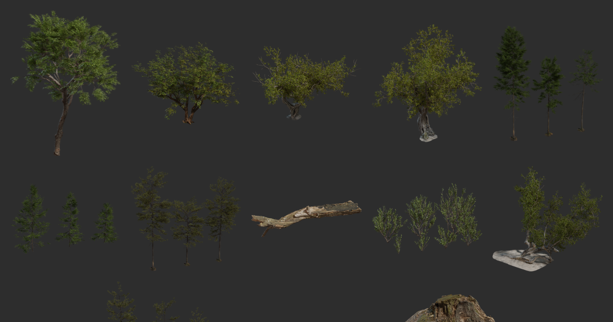 Models: Nature > Trees • Poly Haven