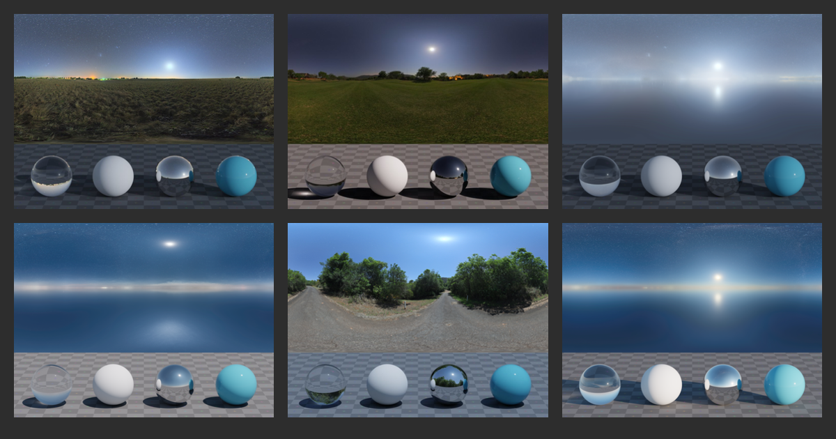 HDRIs: Night > High Contrast > Natural Light > Clear • Poly Haven