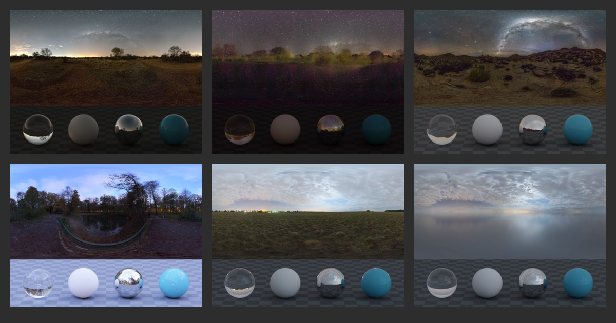 HDRIs: Night > Low Contrast > Nature • Poly Haven