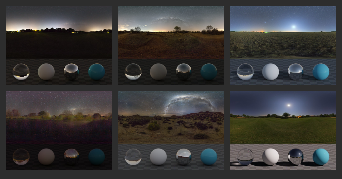 HDRIs: Night > Nature > Clear > Natural Light • Poly Haven