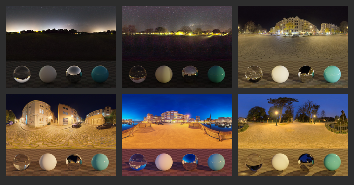 HDRIs: Night > Outdoor > Clear > Artificial Light • Poly Haven