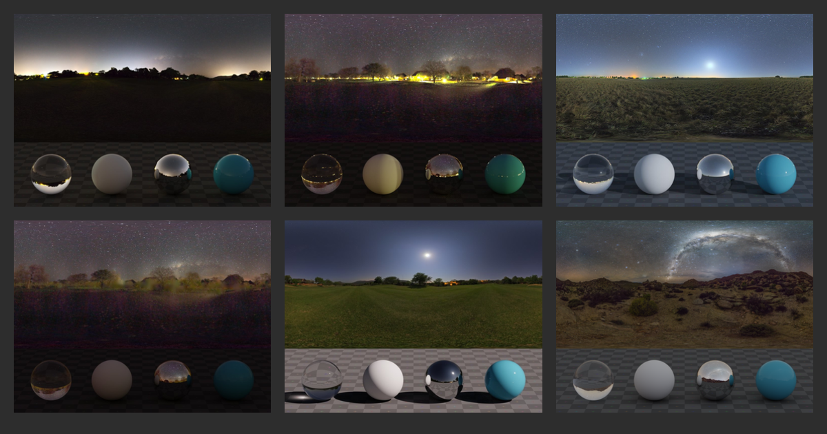 HDRIs: Night > Skies > Nature • Poly Haven