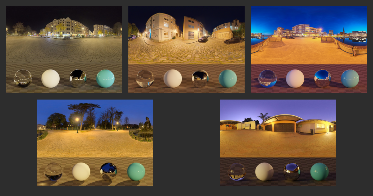 HDRIs: Night > Urban > Outdoor > Clear • Poly Haven