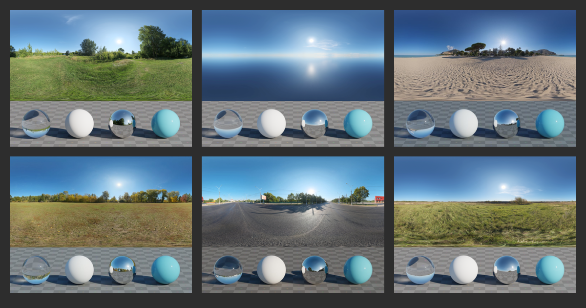 HDRIs: Outdoor > Clear > Natural Light > Morning-afternoon • Poly Haven