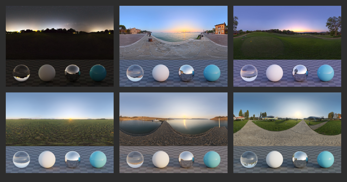 HDRIs: Outdoor > Clear > Nature > Medium Contrast • Poly Haven