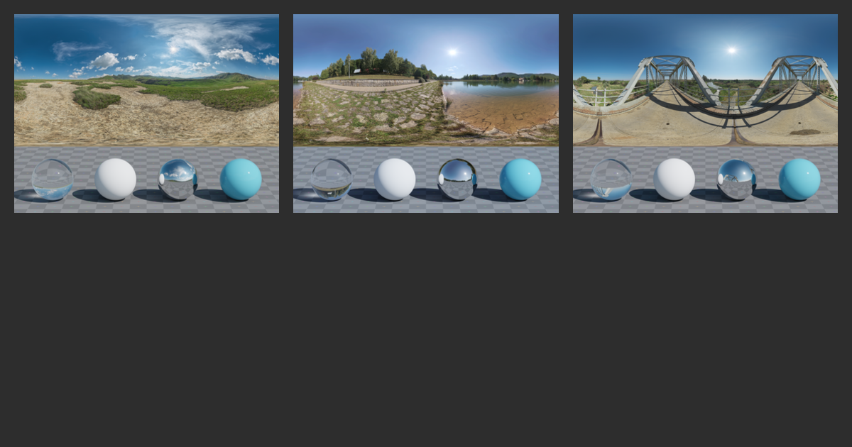 HDRIs: Outdoor > High Contrast > Midday > Morning-afternoon • Poly Haven