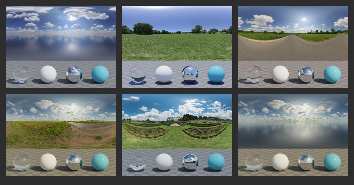 HDRIs: Outdoor > High Contrast > Nature > Midday • Poly Haven