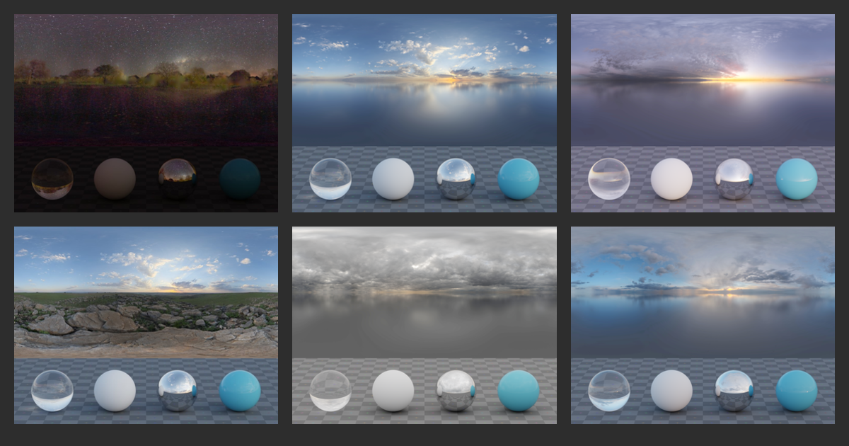 HDRIs: Outdoor > Low Contrast > Natural Light > Skies • Poly Haven