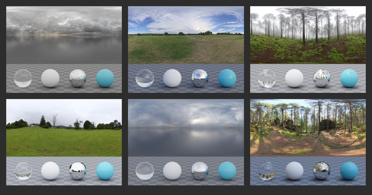 HDRIs: Outdoor > Low Contrast > Nature > Morning-afternoon • Poly Haven