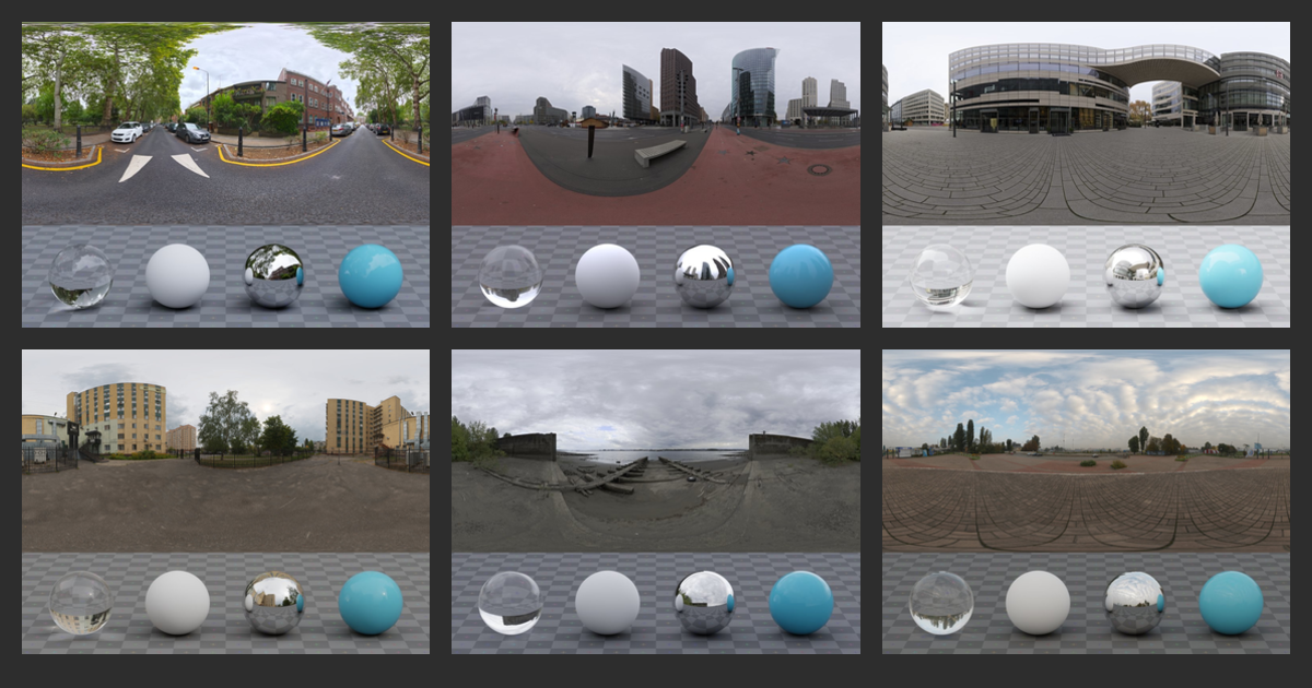 HDRIs: Outdoor > Low Contrast > Overcast > Urban • Poly Haven