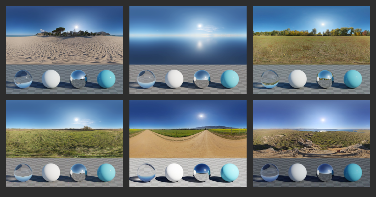 HDRIs: Outdoor > Morning-afternoon > Clear > Skies • Poly Haven