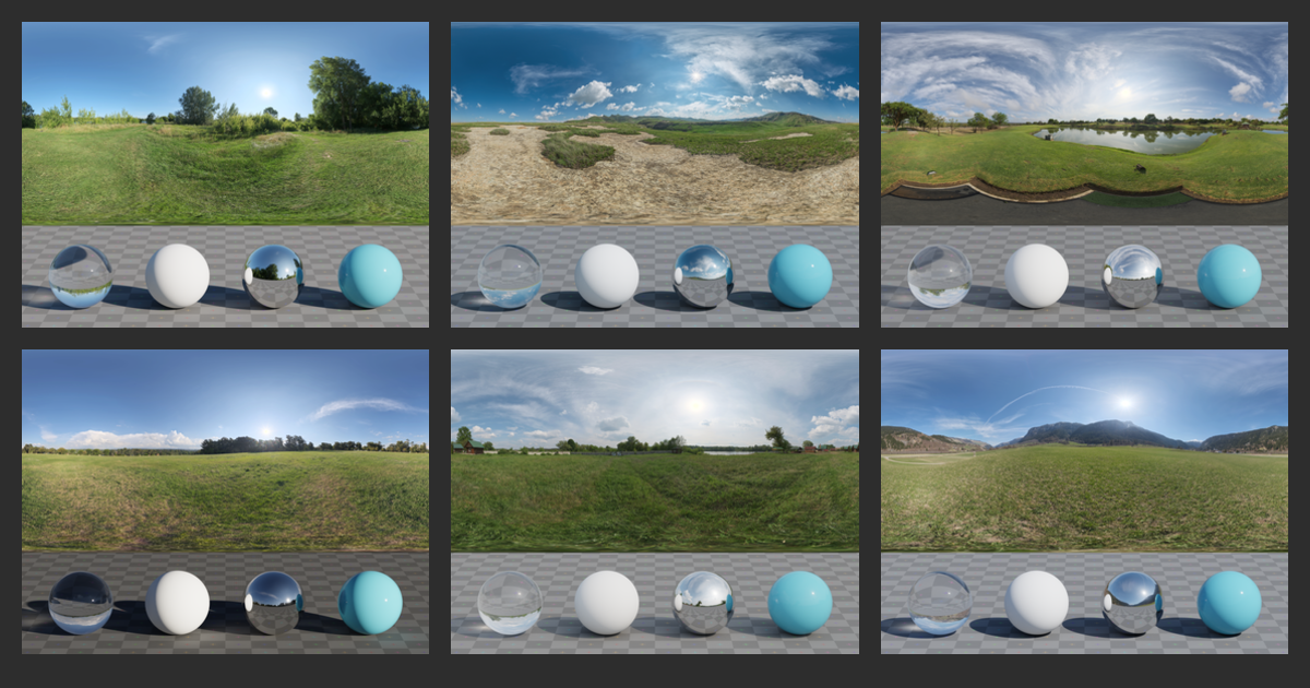 HDRI: Outdoor > Morning-afternoon > High Contrast > Partly Cloudy ...