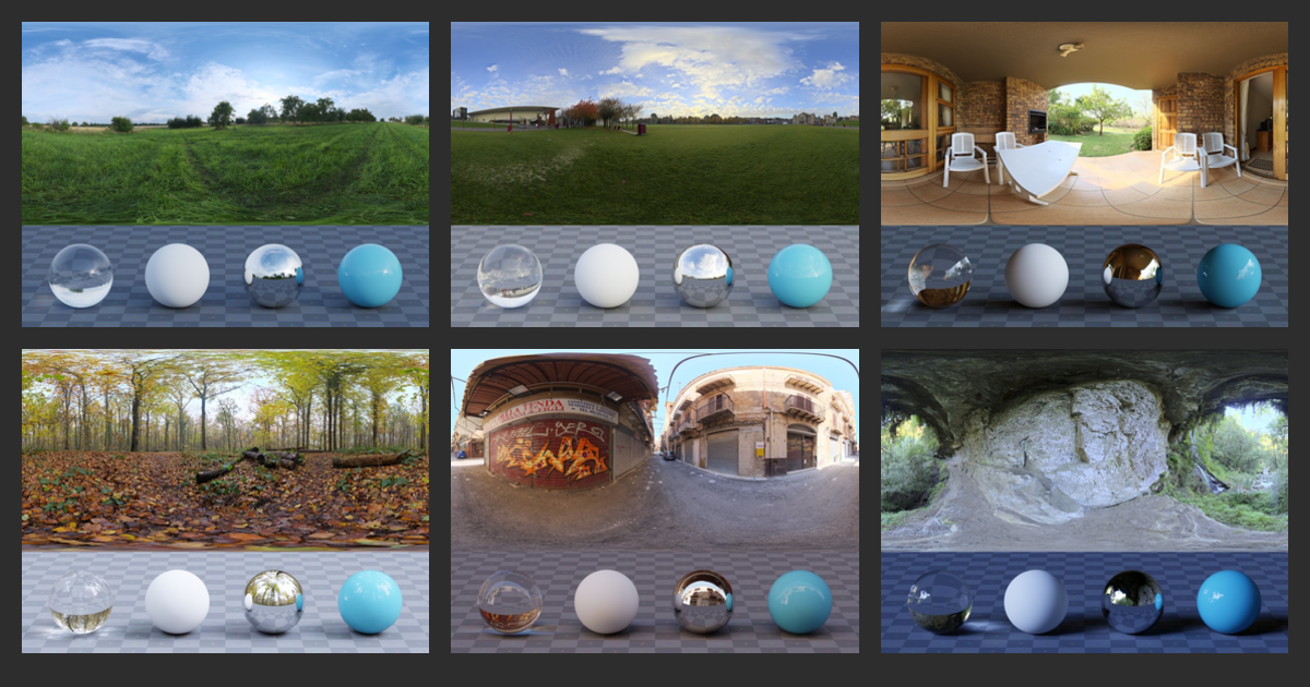 HDRIs: Outdoor > Morning-afternoon > Medium Contrast • Poly Haven
