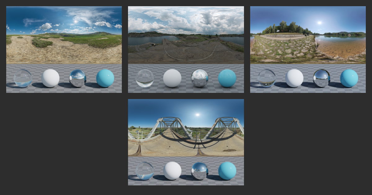 HDRIs: Outdoor > Morning-afternoon > Nature > Midday • Poly Haven