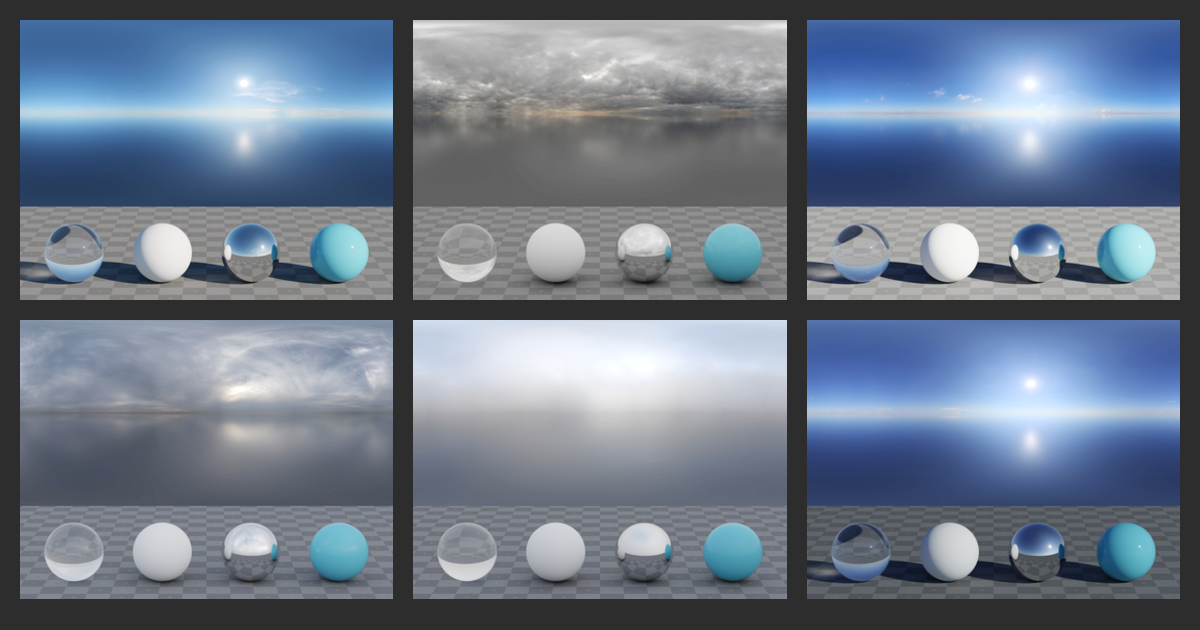 HDRIs: Outdoor > Morning-afternoon > Pure Skies • Poly Haven