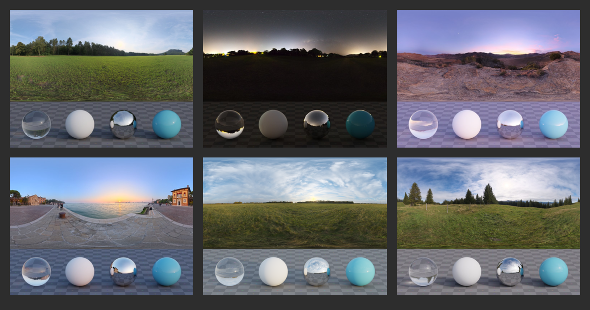 HDRIs: Outdoor > Nature > Natural Light > Medium Contrast • Poly Haven