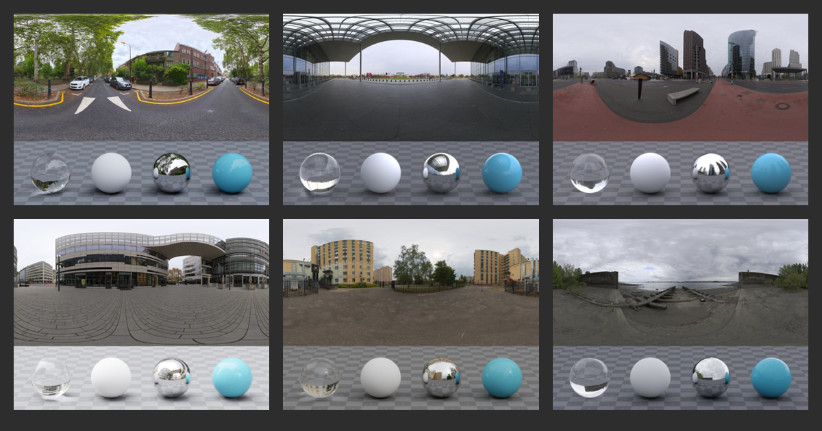 HDRIs: Outdoor > Overcast > Urban • Poly Haven