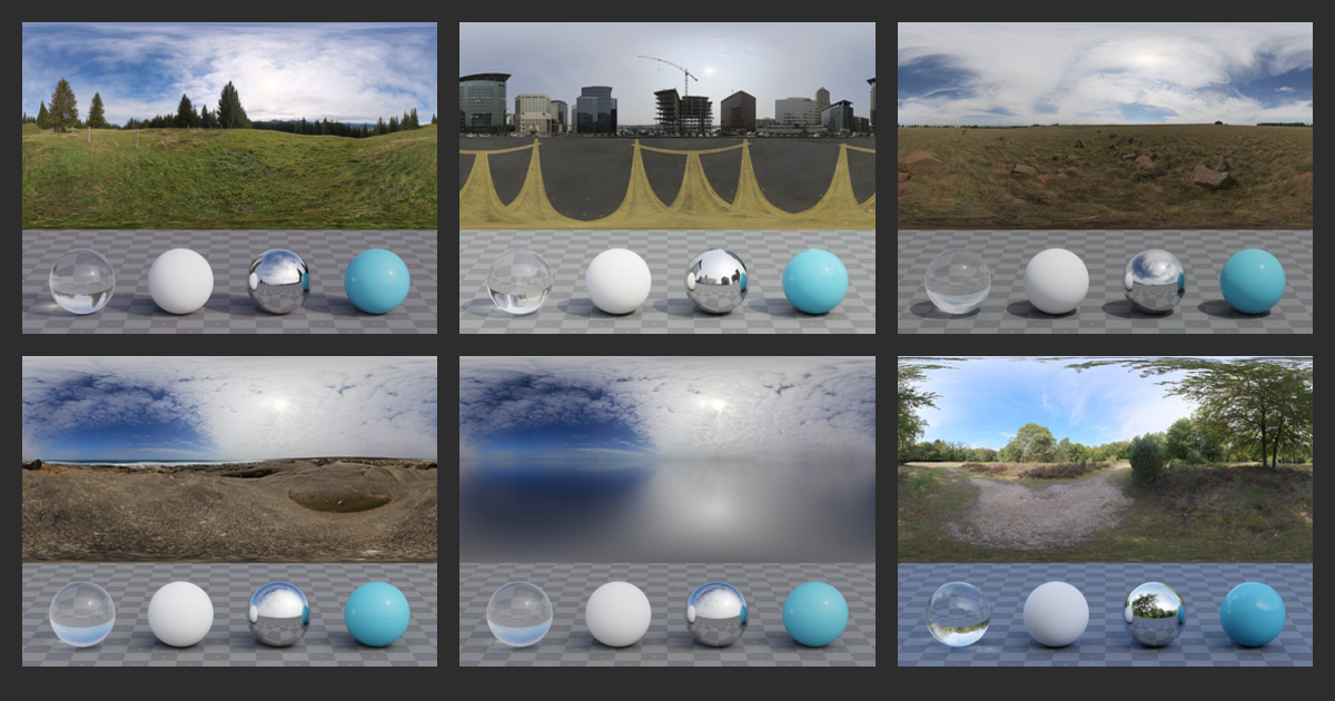HDRIs: Outdoor > Partly Cloudy > Medium Contrast > Midday • Poly Haven