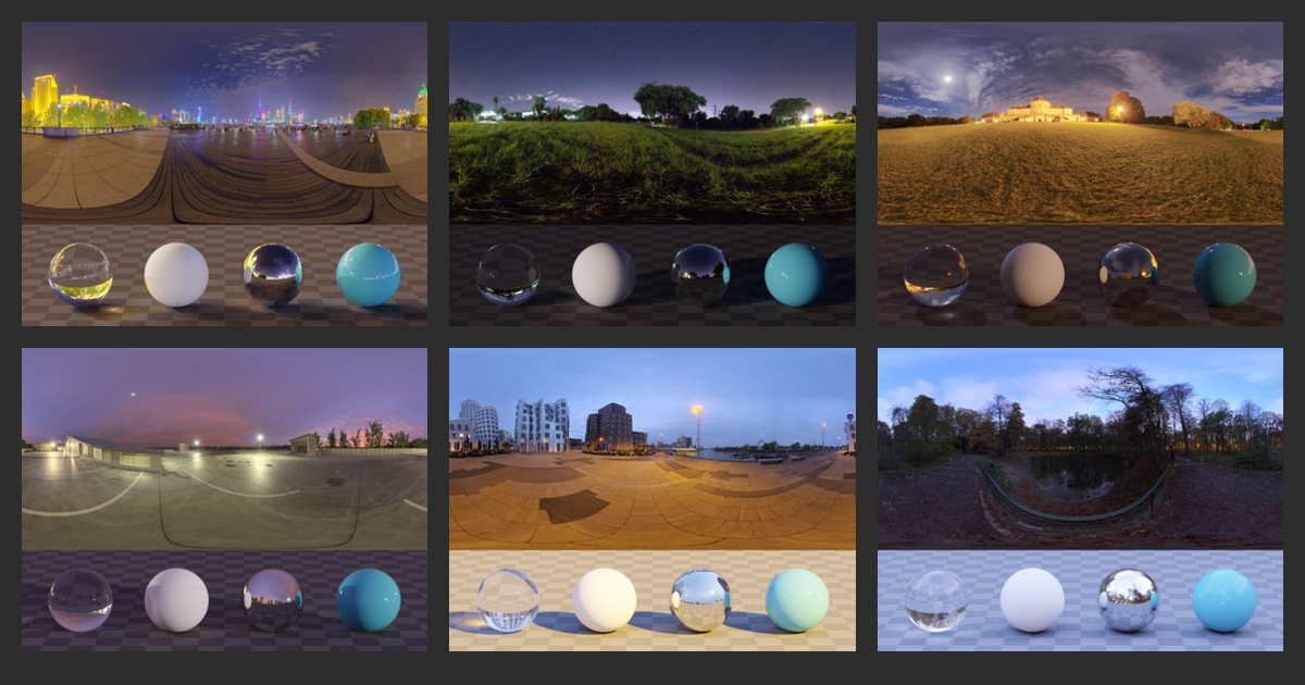 HDRIs: Outdoor > Partly Cloudy > Urban > Night • Poly Haven
