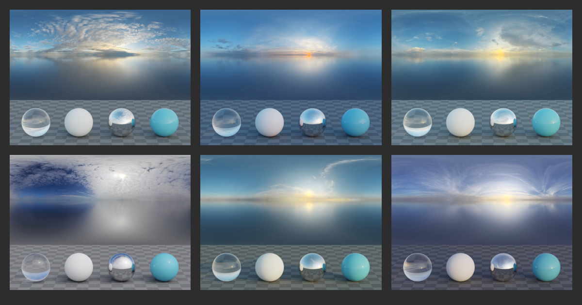 HDRIs: Outdoor > Pure Skies > Partly Cloudy > Medium Contrast • Poly Haven